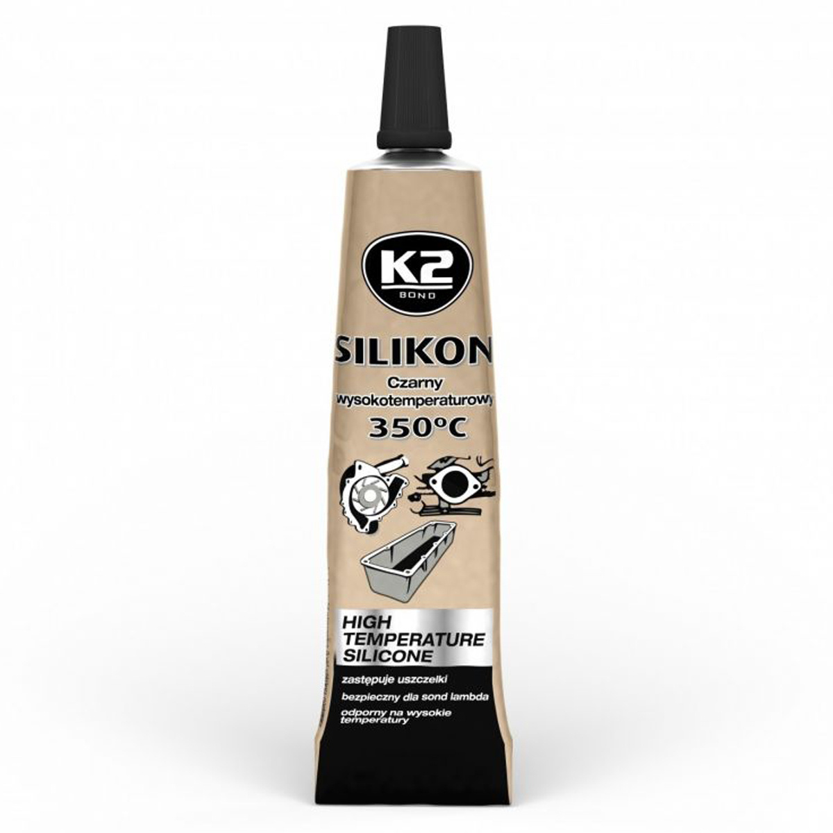 Silikon uszczelniający wysokotemperaturowy + 350°C K2 – Autosiatki.pl